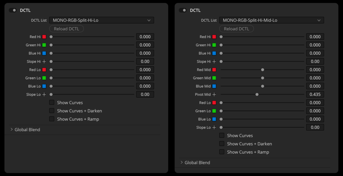RGB Split Tone DCTL – MONONODES
