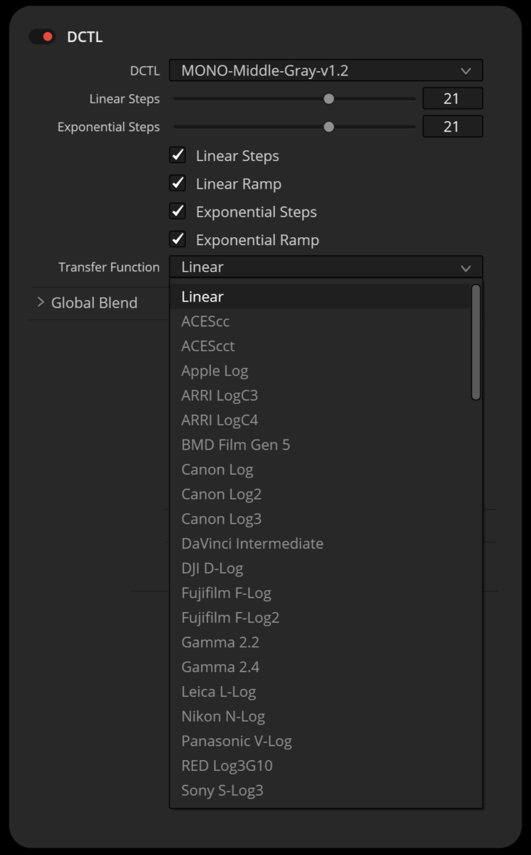MIDDLE GRAY DCTL – MONONODES